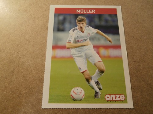 THOMAS MULLER, BAYERN MUNICH, RARE 2010 FOOTBALL ROOKIE CARD ONZE ...
