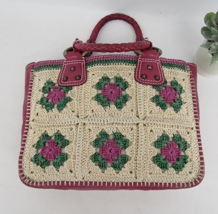 Marc Jacobs Authentic Crochet Handle Bag - Gem
