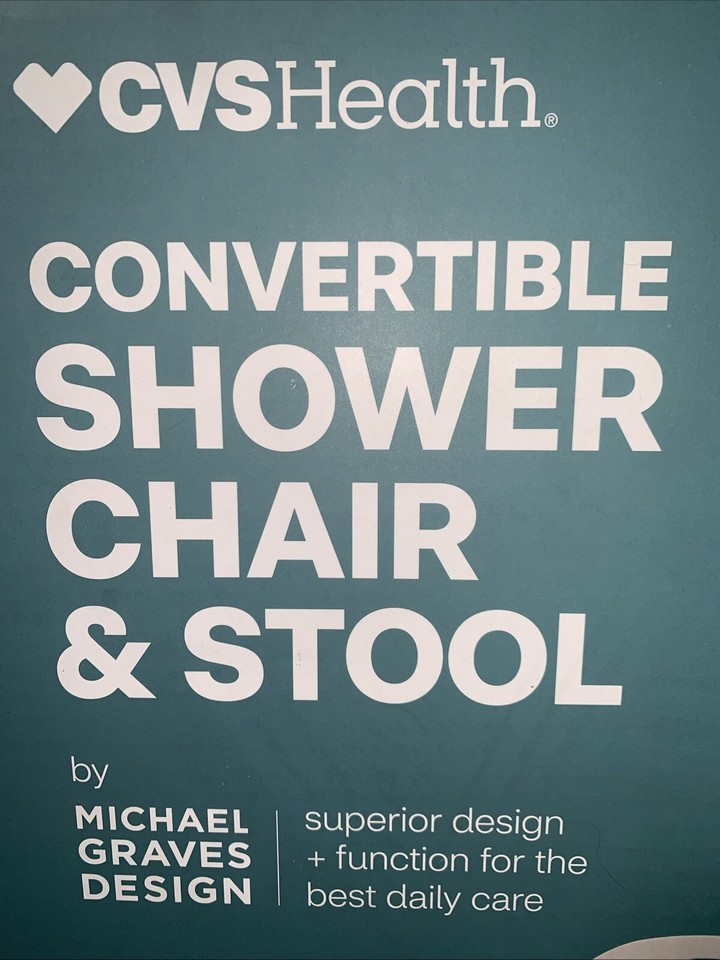 CVS health convertible shower chair and stool designed by Michael ...