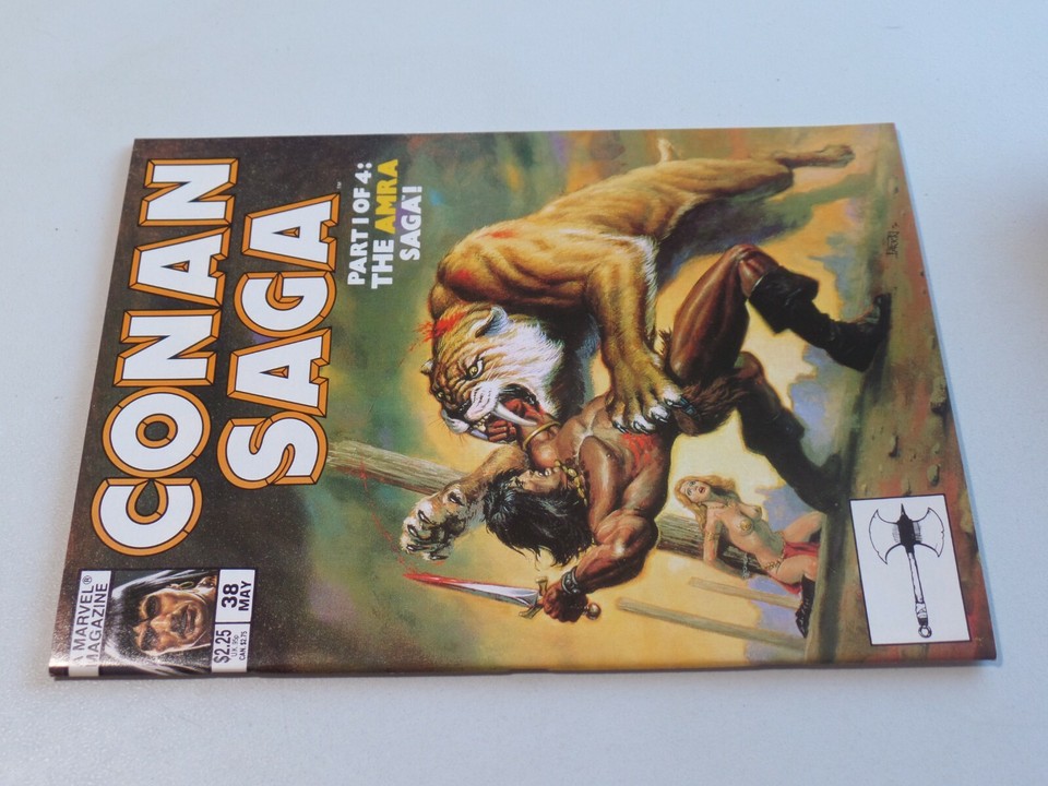 Stan Lee Presents CONAN SAGA #38 1990 Marvel Comic Book Conan The ...