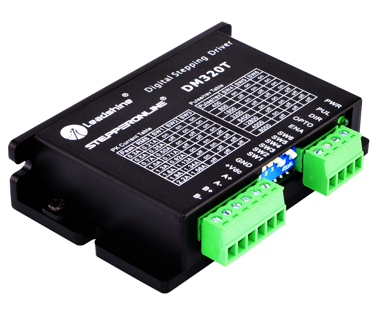 DM320T Digital Stepper Driver 0.3-2.2A 10-30VDC for Nema 8,11,14,16,17 ...