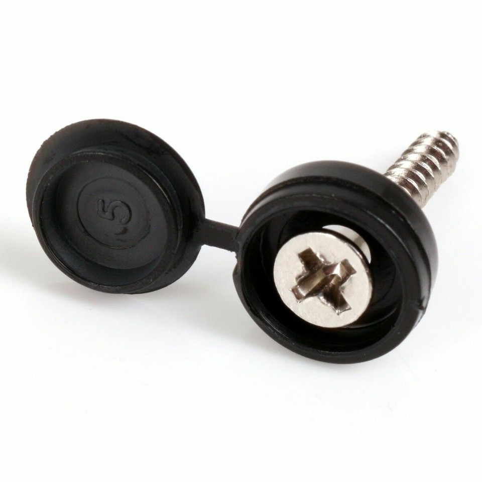 50 x Plastic Screw Cup and Covers Caps to Fit No.6/ No.8 Screws - White ...