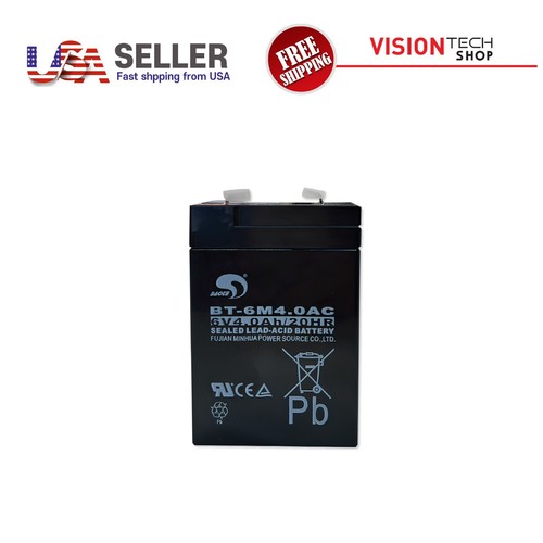 VisionTechShop Rechargeable Battery (6 Volt 4Amp), Compatible with CAS ...