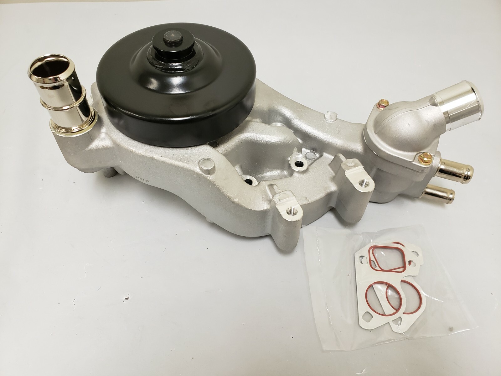 GM LS Plain Aluminum Mechanical Water Pump w/ Upward Facing Inlet LS1 ...