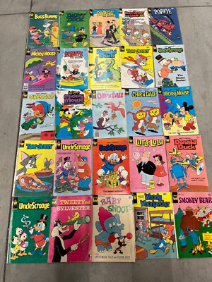 FUNNY VINTAGE COMIC BOOK LOT-WHITMAN COMICS 25 Books | eBay