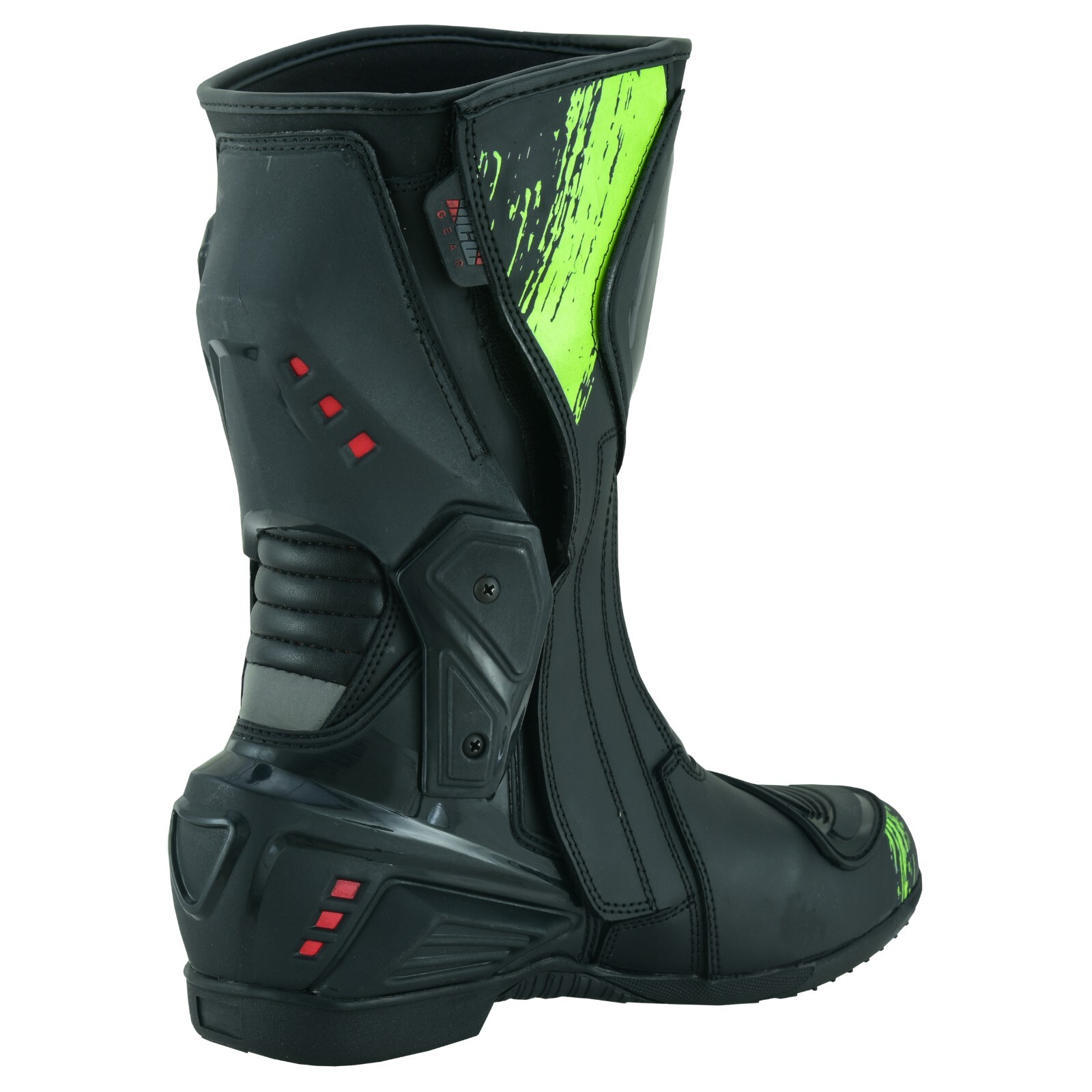 REAL LEATHER HIGH TECH MENS LONG MOTORBIKE MOTORCYCLE RACING SPORTS ...