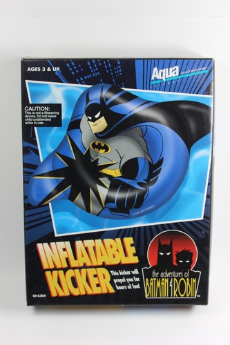 NIB 1995 BATMAN - Aqua Leisure Inflatable Swim Pool Kicker - Hours of ...