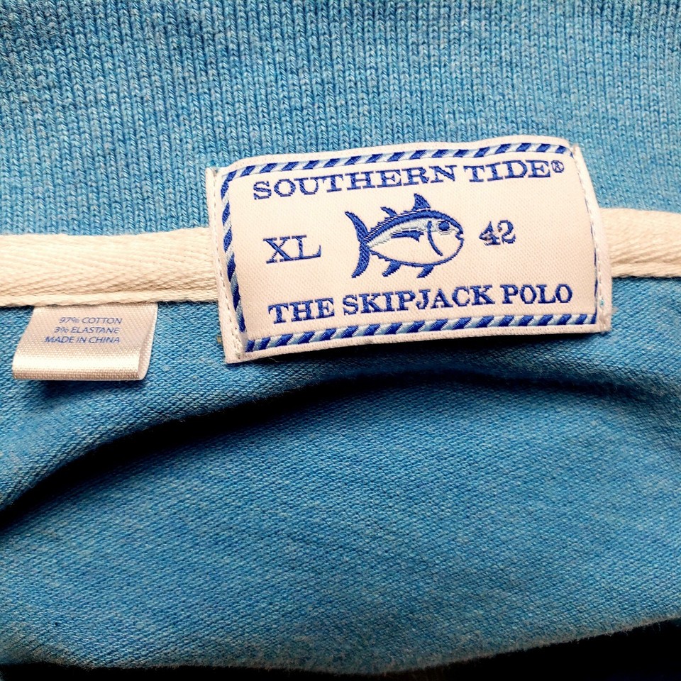 Southern Tide The Skip Jack Polo Size XL 42 Light Blue | eBay