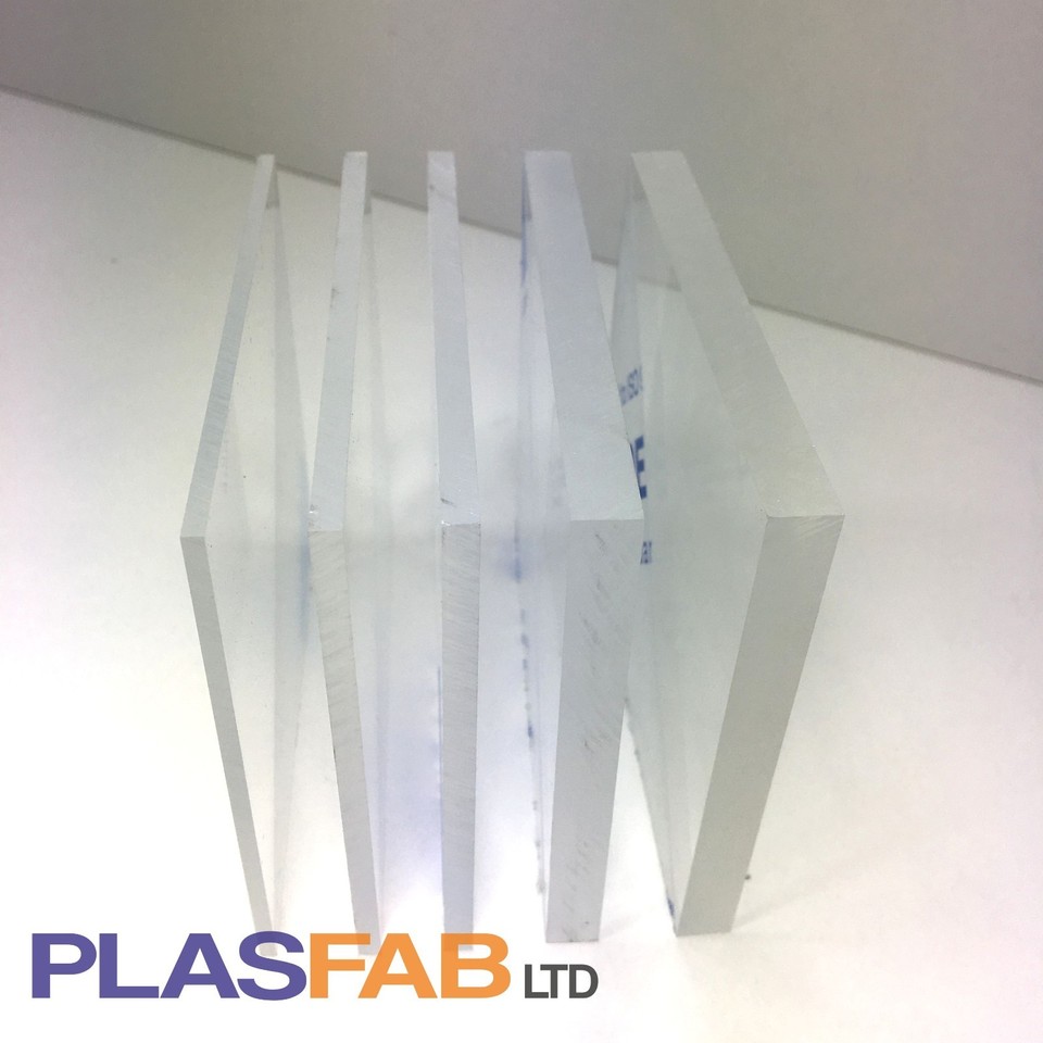 Clear acrylic sheet Perspex cast 3mm 4mm 5mm 8mm 10mm window A3 A2 A1 ...