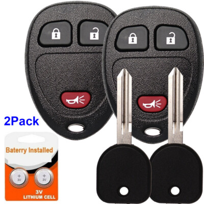 2 For 2007 2008 2009 2010 2011 2012 2013 Chevrolet Silverado Remote Key ...