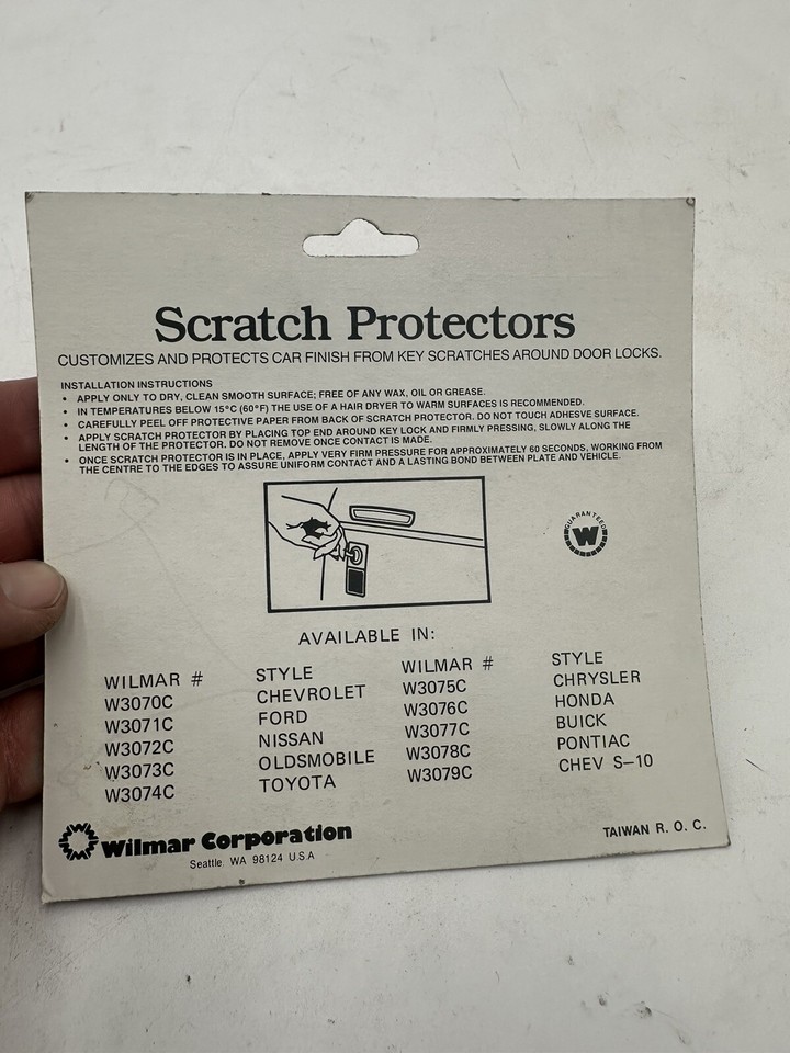 Vintage Wilmar Gold Oldsmobile Custom Door Lock Key Scratch Protector ...