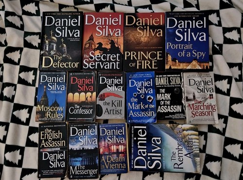 LOT OF 13 Daniel Silva PB & HB Books Gabriel Allon 1-11 & Full M ...