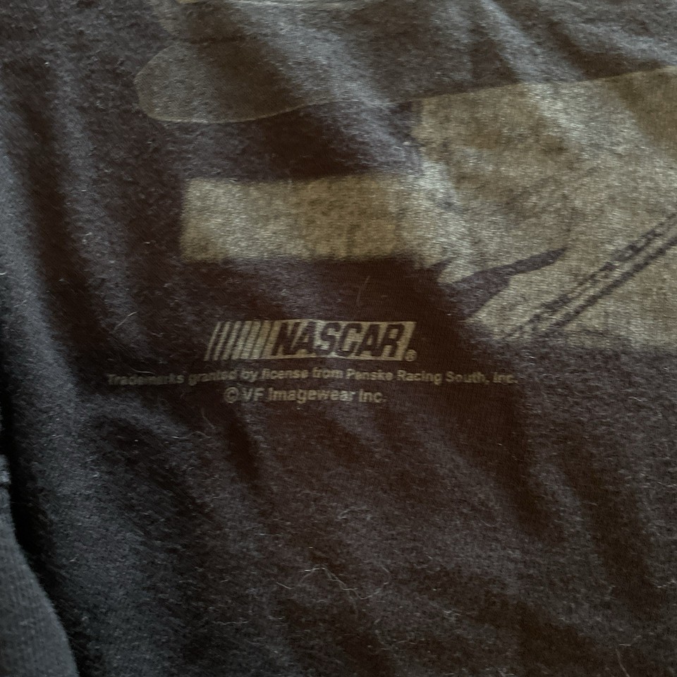 Vintage Ryan Newman NASCAR T-Shirt Men’s 3XL Black Long Sleeve Penske ...