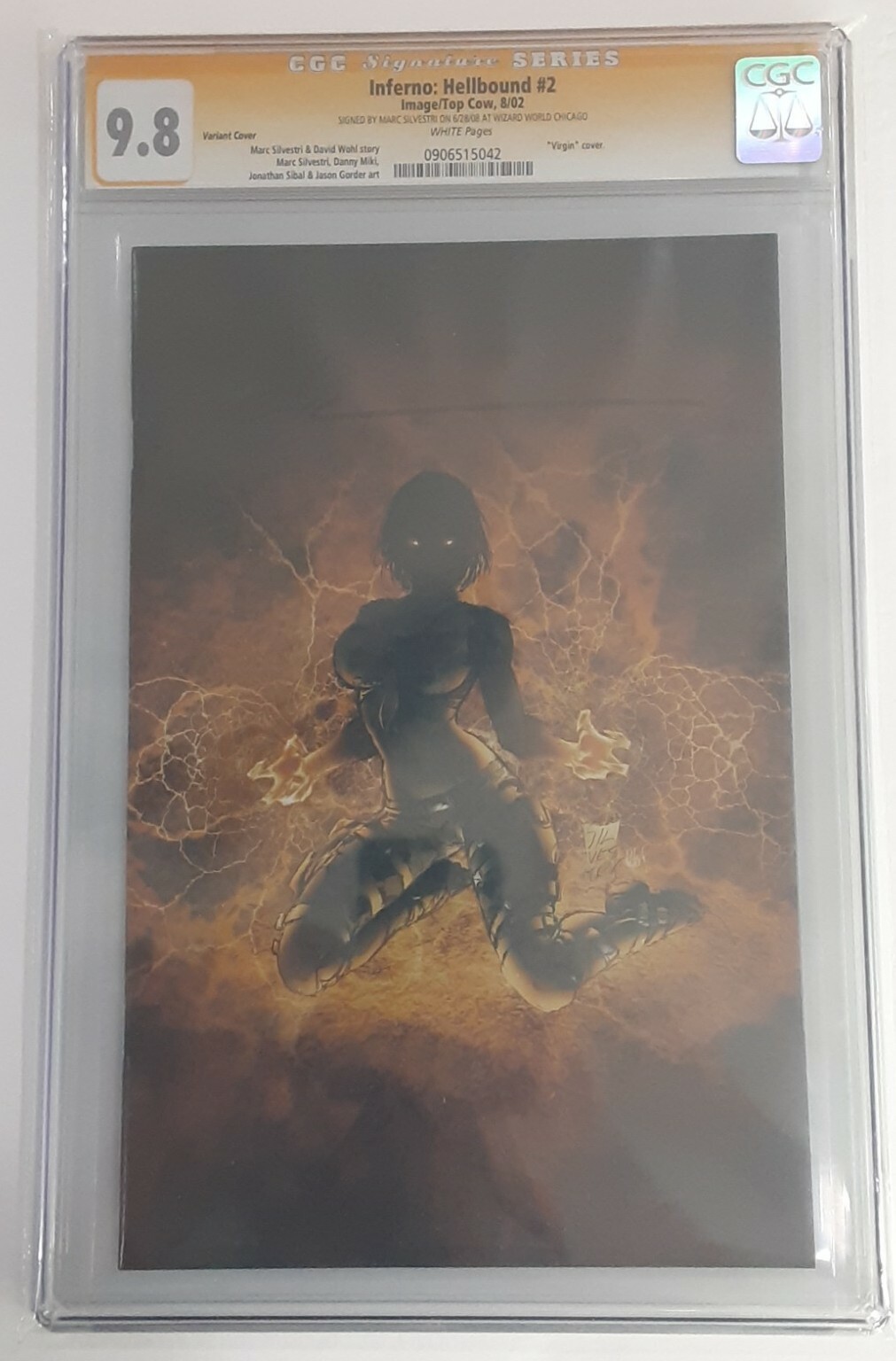 Inferno: Hellbound #2 CGC 9.8 GRADED SIGNED by MARK SILVESTRI💥VARIANT ...