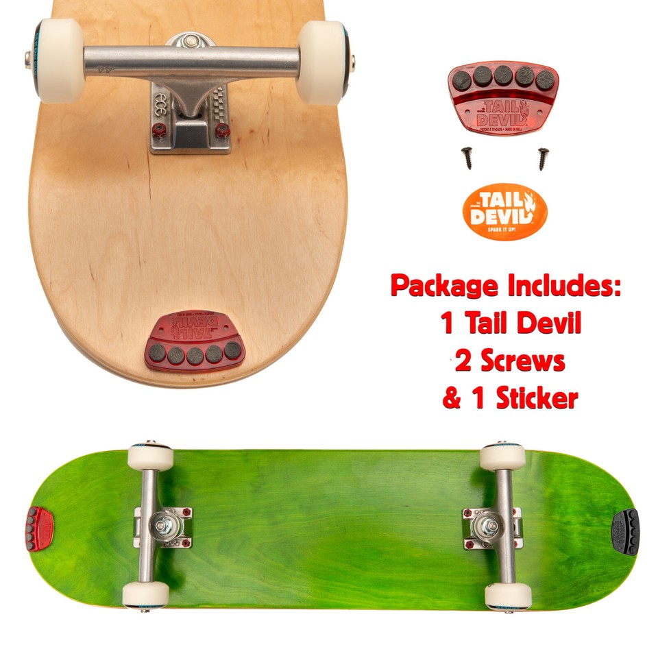 Tail Devil skateboard spark plate | Sparks for your board | Spark it Up ...