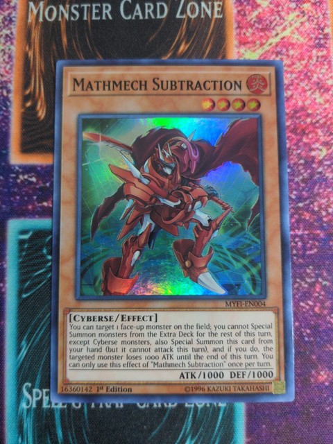 Yu-Gi-Oh! TCG Mathmech Subtraction Mystic Fighters MYFI-EN004 1st ...