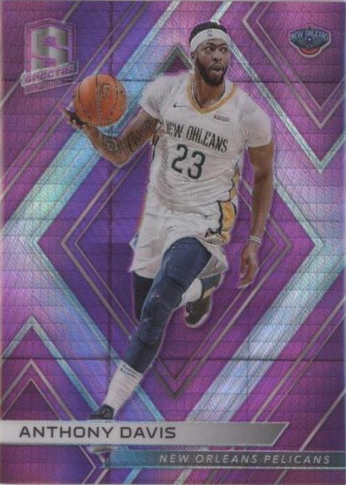 2017-18 Panini Spectra - Anthony Davis #4 Neon Pink Prizm /25 for sale ...