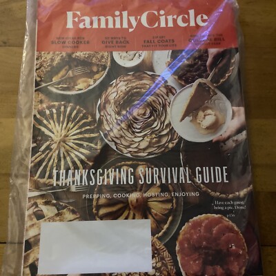 Family Circle (November 2018) Cookbook Magazine “Thanksgiving Survival ...