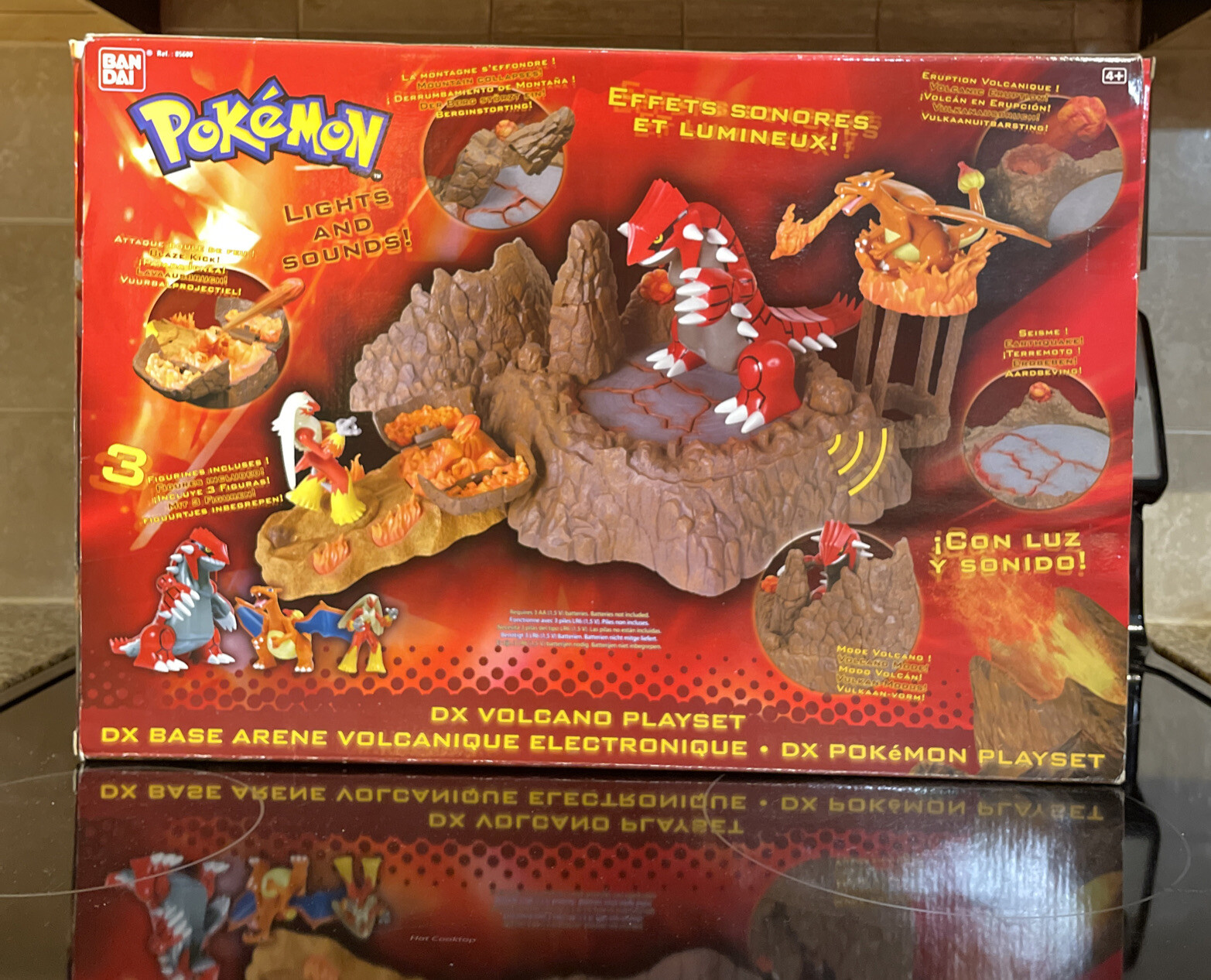 ULTRA RARE | Pokemon Figure Bandai Euro Exc Groudon DX Volcano Set ...