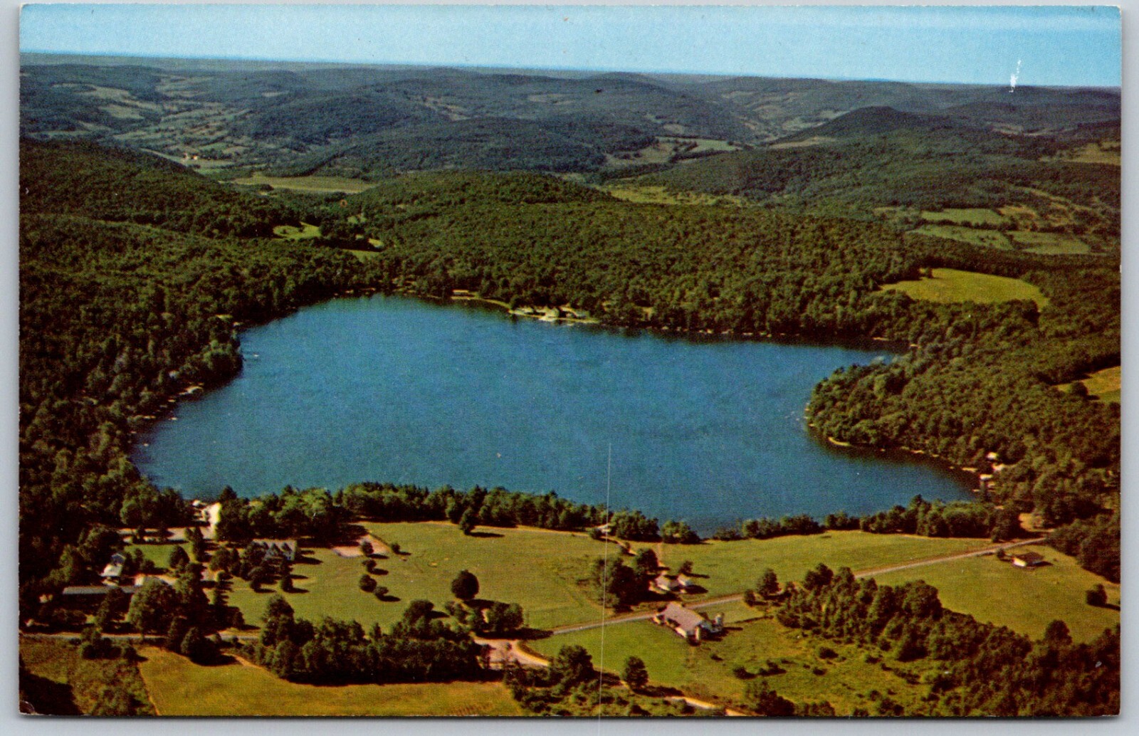 Postcard NY Deposit New York Oquaga Lake Aerial View NY02 | eBay