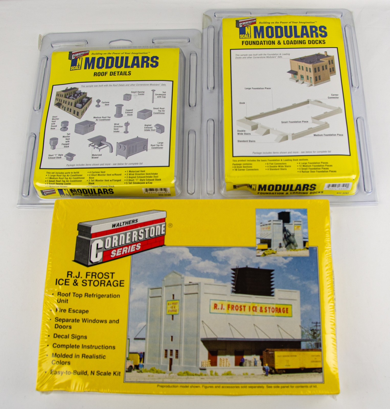 Walthers Cornerstone Assorted 1:160 N Scale Model Train Structure Kits ...