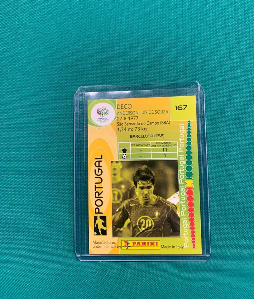 Panini 2006 world cup Germany carte card soccer Portugal #167 Deco | eBay