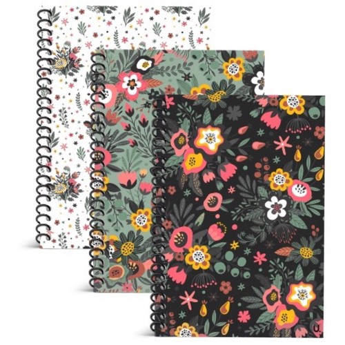 3 x A4 SPIRAL BOUND LINED RULED PAD JOTTER WRITING PAPER NOTE BOOK ...