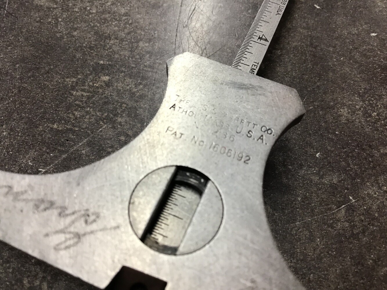 Vintage The L. S. Starrett Co. No. 236 Rule Depth & Angle Gauge 0-6 ...