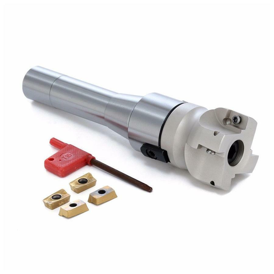 R8 FMB22 Arbor 400R 50mm Face End Mill Cutter with 4Pcs APMT1604 ...