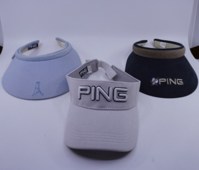 Vintage Lot of 3 Womens Ping Golf Visor Hats Embroidered Floral Logo | eBay