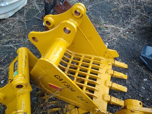 HEAVY DUTY Cat 304 24" Skeleton EXCAVATOR DIGGING ROCK BUCKET 40mm pins ...