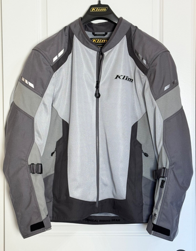 NWOT Klim Induction Cool Gray Black Motorcycle Mesh Vented Jacket Mens ...
