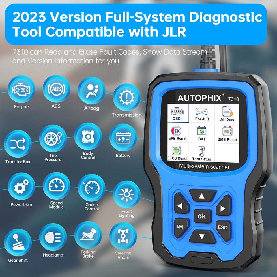 For Land Rover/Jaguar Car Diagnostic Tool OBD2 All Systems Scanner Code ...