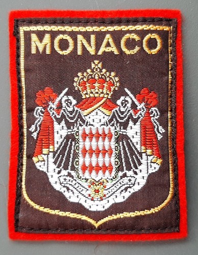 Blason ancien MONACO env. 7x5 cm Insigne Patch écusson tissu VINTAGE MONTE CARLO | eBay
