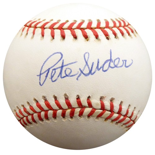 Pete Suder Autographed Signed AL Baseball Philadelphia A's Beckett COA ...