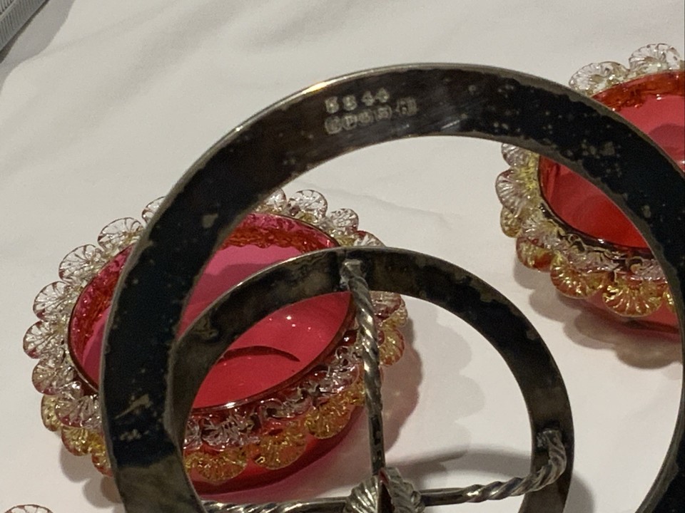 Victorian Cranberry And Vaseline Glass ‘Lazy Susan’ | eBay