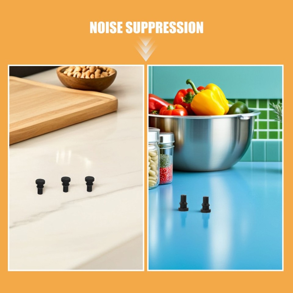 32 Pcs Silicone Replacement Feet for Slow Cooker Black Non Slip Parts ...