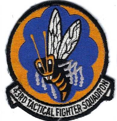 PATCH USAF 43RD TAC FIGHTER SQ TFS 4 1/4" TYNDALL AFB FS-22 | eBay