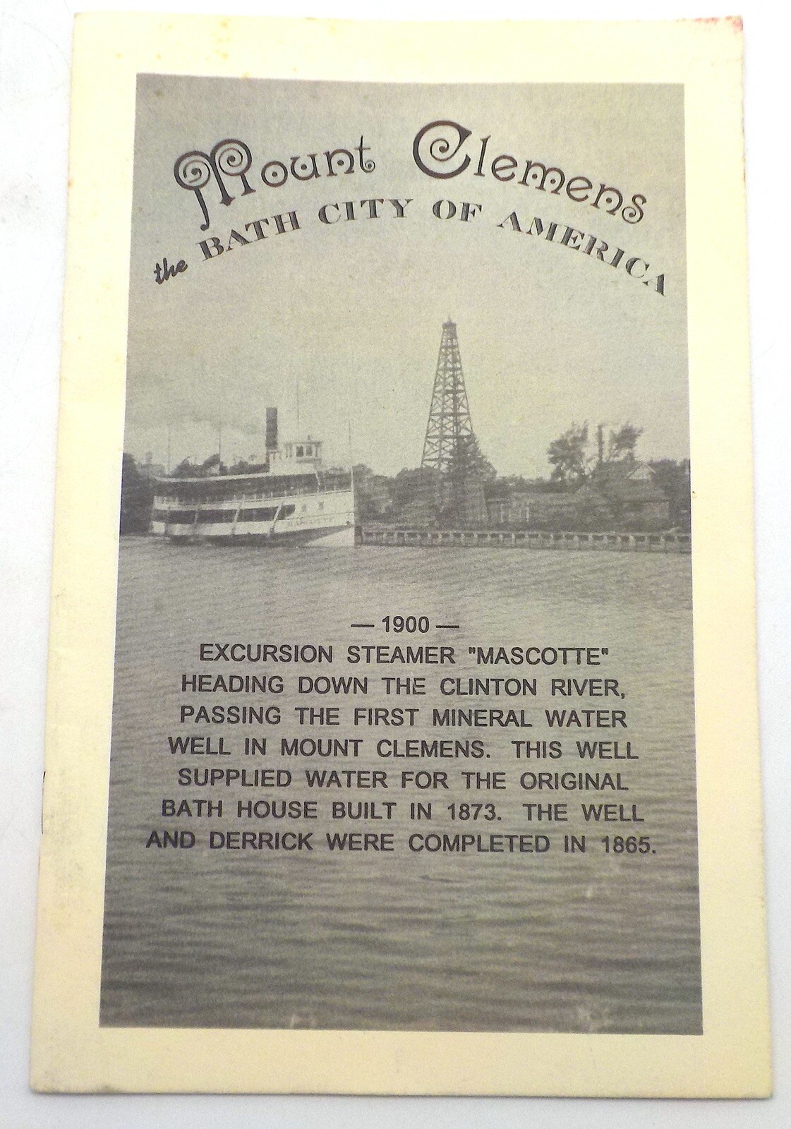 MT CLEMENS The Bath City of America Souvenir Pamphlet Macomb MI | eBay