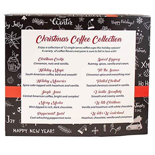 Christmas Coffee Pods Gift Box Sampler Set Compatible with 2.0 K-Cup ...