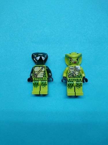 Lego Ninjago Lot of 2 Minifigures Spitta and Lasha Snakes Venomari ...