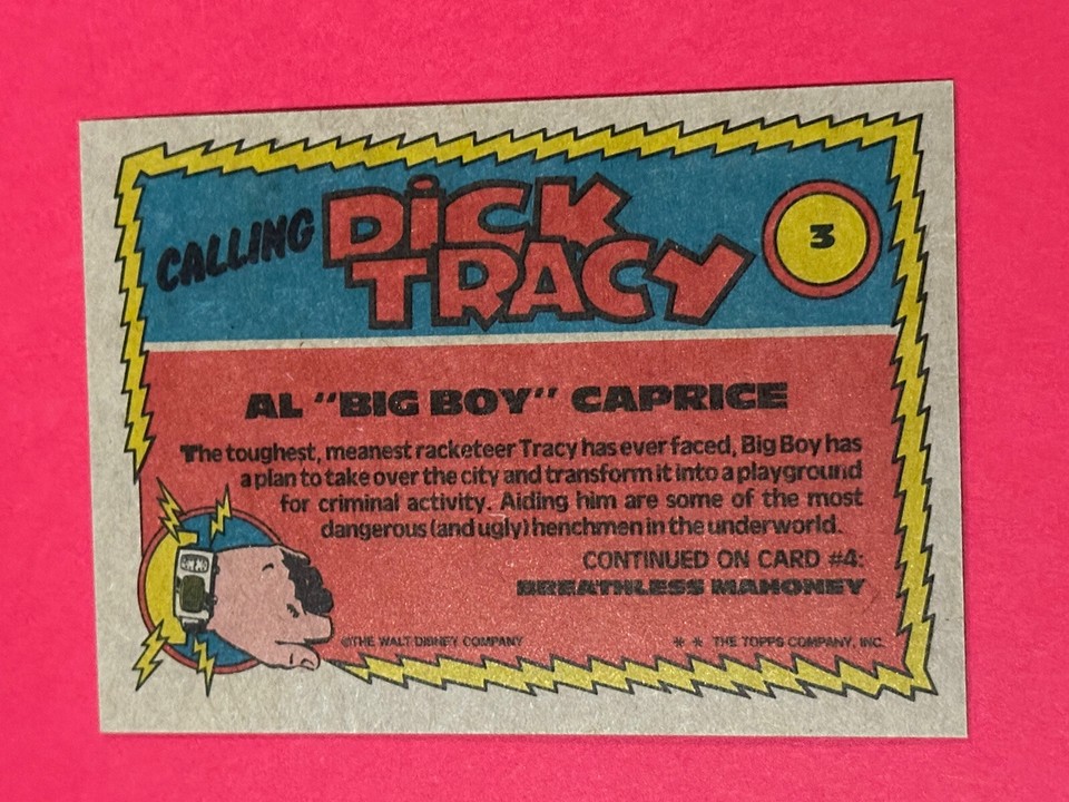1990 Topps Dick Tracy #3 Al “Big Boy” Caprice | eBay