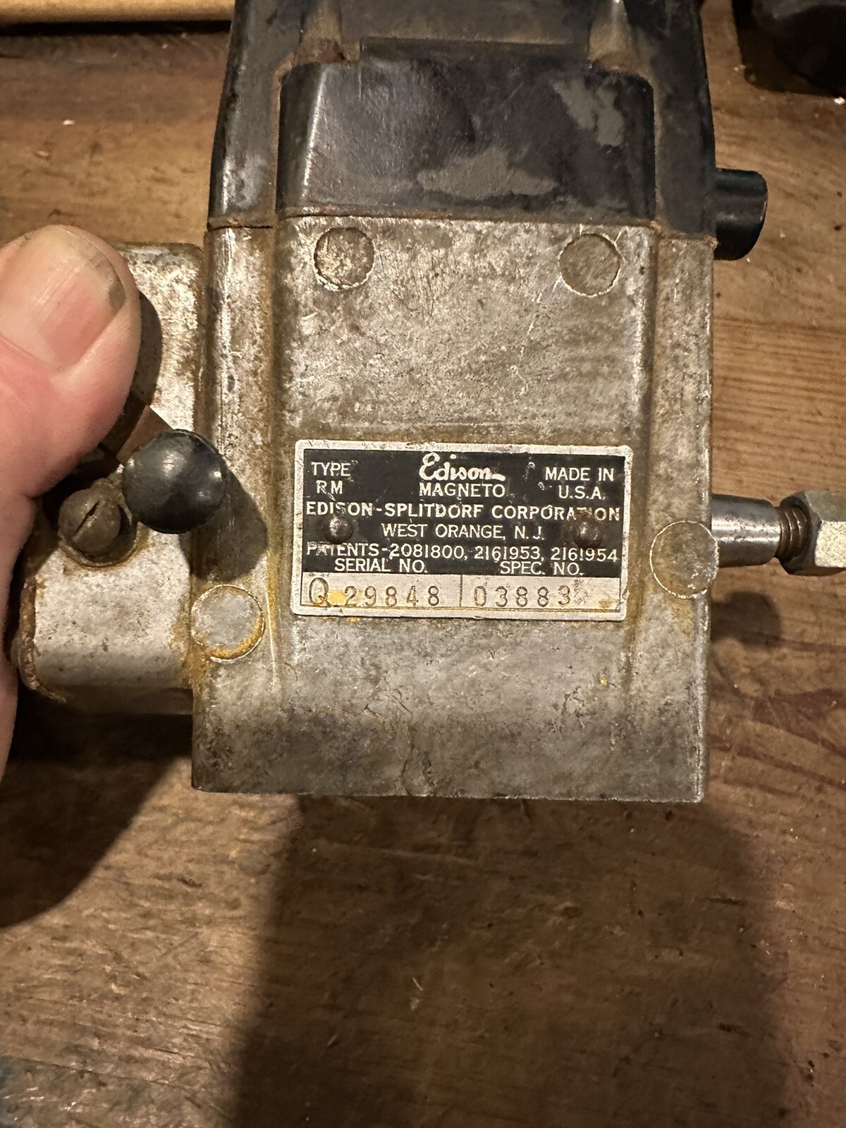 5106 Edison Splitdorf Type RM Magneto for B1-6 & 7 Frazer Rototillers ...