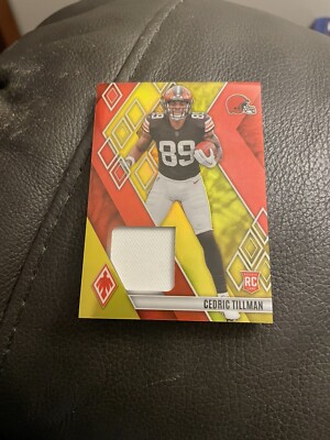 2023 Panini Phoenix Cedric Tillman #/50 Rookie Patch Yellow Holo SP ...