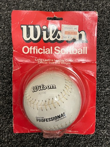 Wilson Official Professional 12" Softball A9146 ~ New Old Stock ...