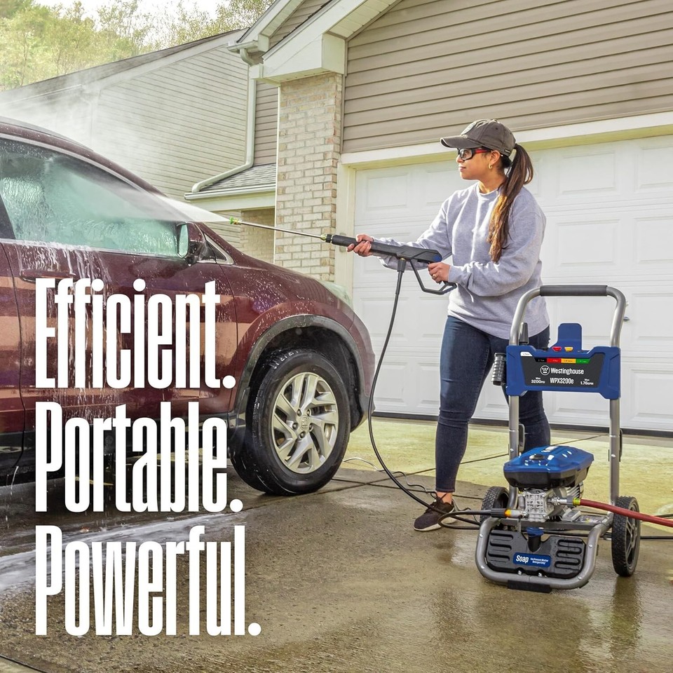 WPX3200e Electric Pressure Washer, 3200 PSI and 1.76 Max GPM, Induction ...