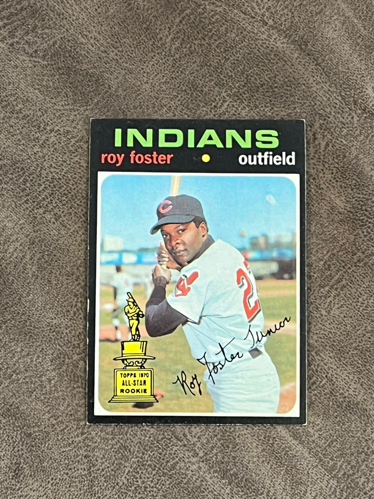1971 Topps Roy Foster #107 EX-MT All-Star Rookie RC Cleveland Indians ...