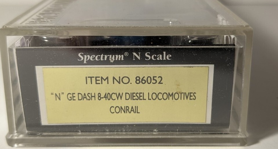 Spectrum ITEM NO. 86052 "N" GE DASH 8-40 CW DIESEL LOCOMOTIVES CONRAIL ...