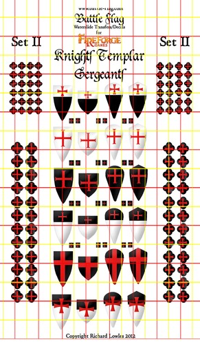Knights Templar Sergeants II. Official Fireforge Decals by Battle Flag ...