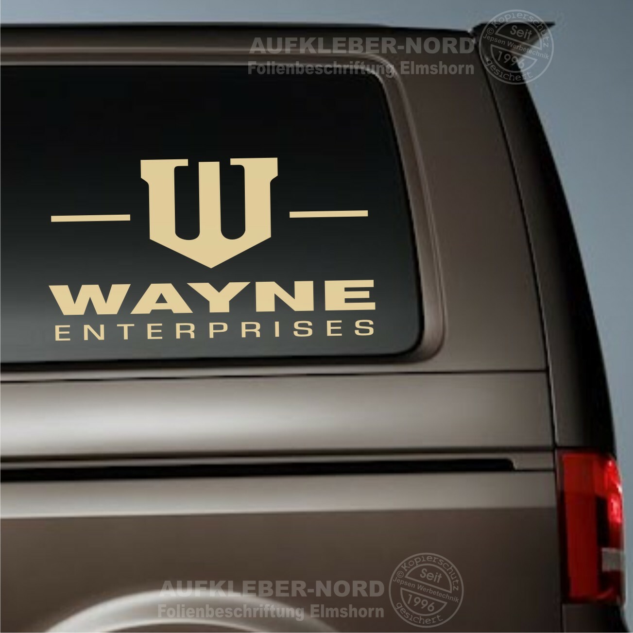 Wayne Enterprises 60cm Autoaufkleber Heckscheibe Seiten Tuning Logo JDM ...